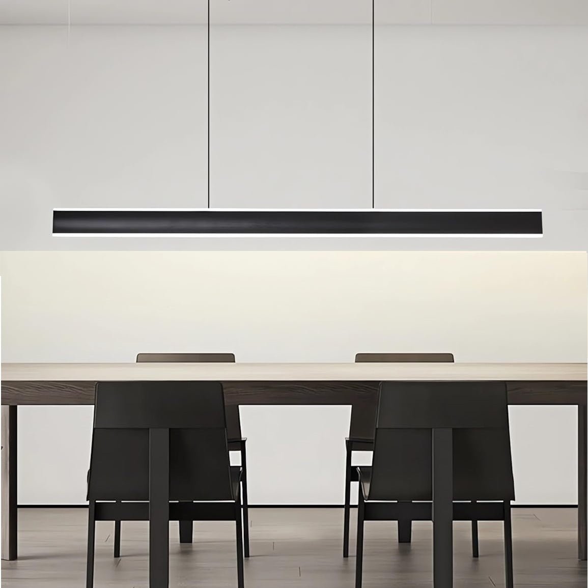 BAMDECOR 1.2M Modern Minimalist Trapezoid Pendant Light Adjustable LED ...