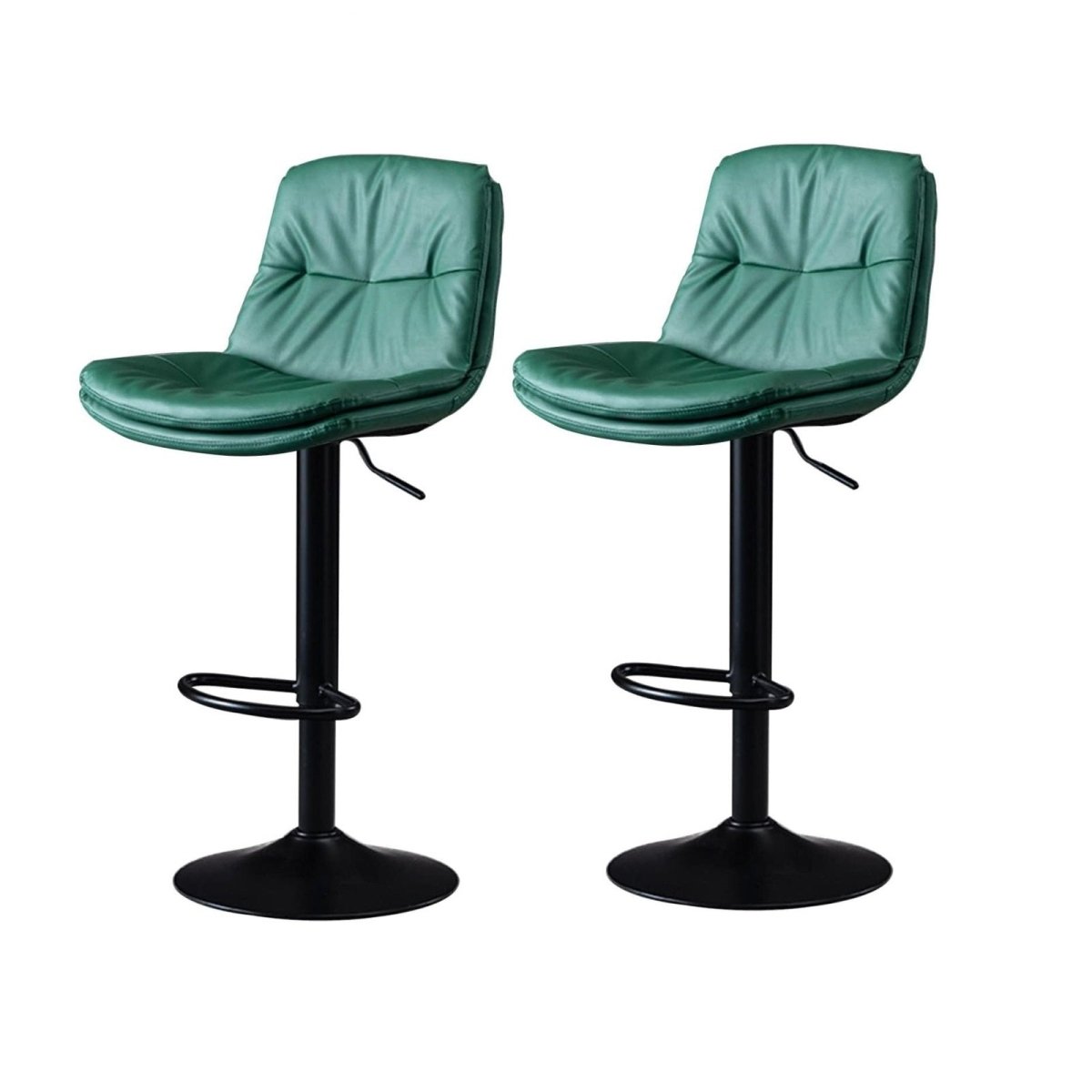 ETERNA Bar Stools Kitchen Bar Stool Leather Barstools Swivel Gas Lift ...
