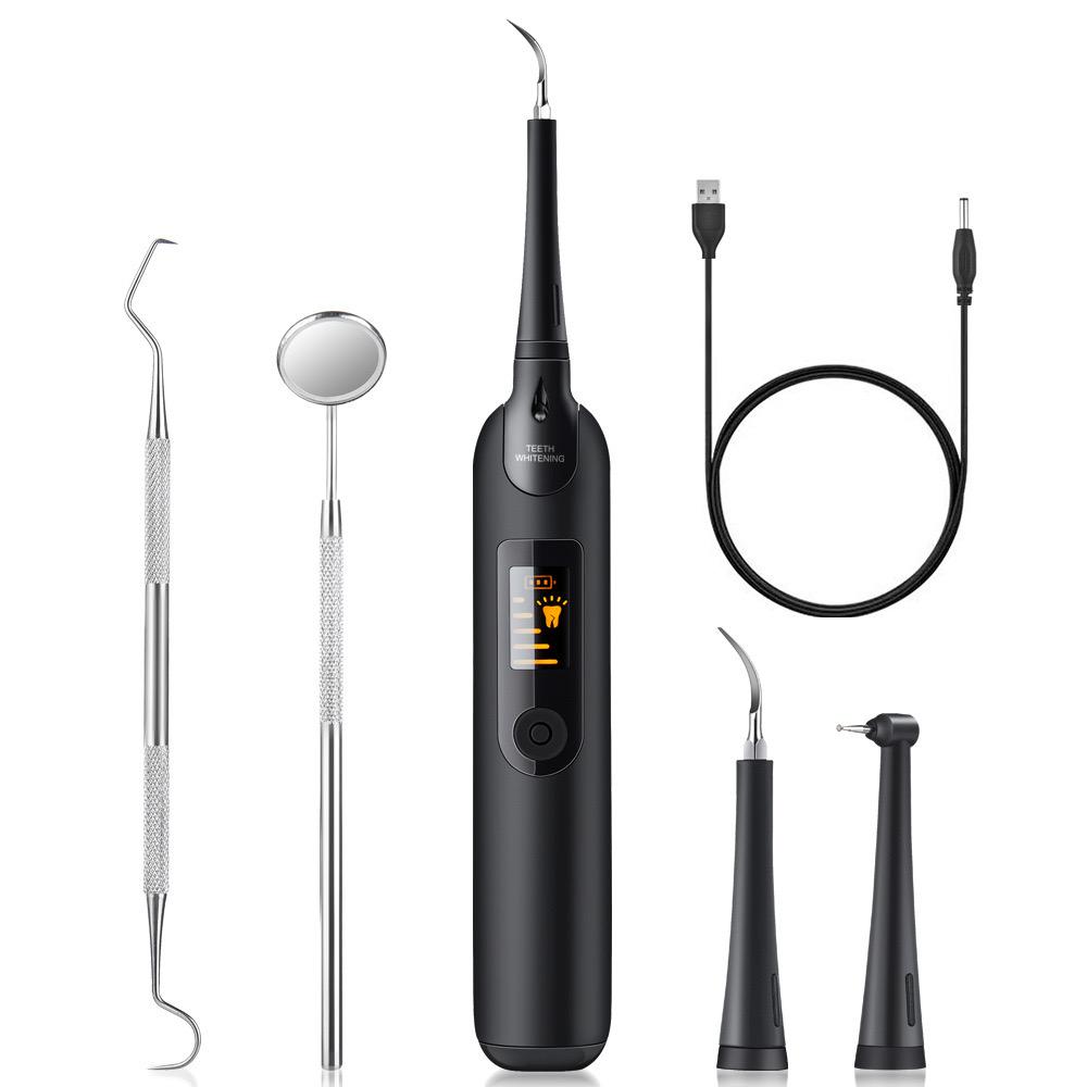 Electric Ultrasonic Dental Tartar Plaque Calculus Tooth Remover Set ...